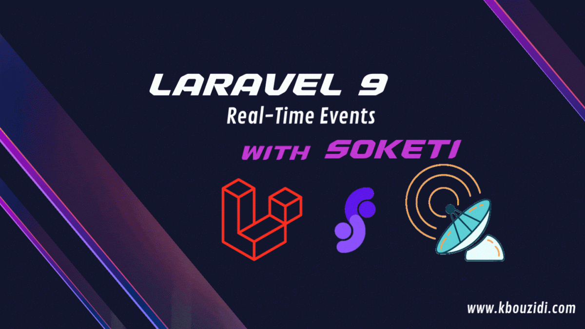 Real-time events Broadcasting with Laravel 9 & Soketi | Khalil Bouzidi